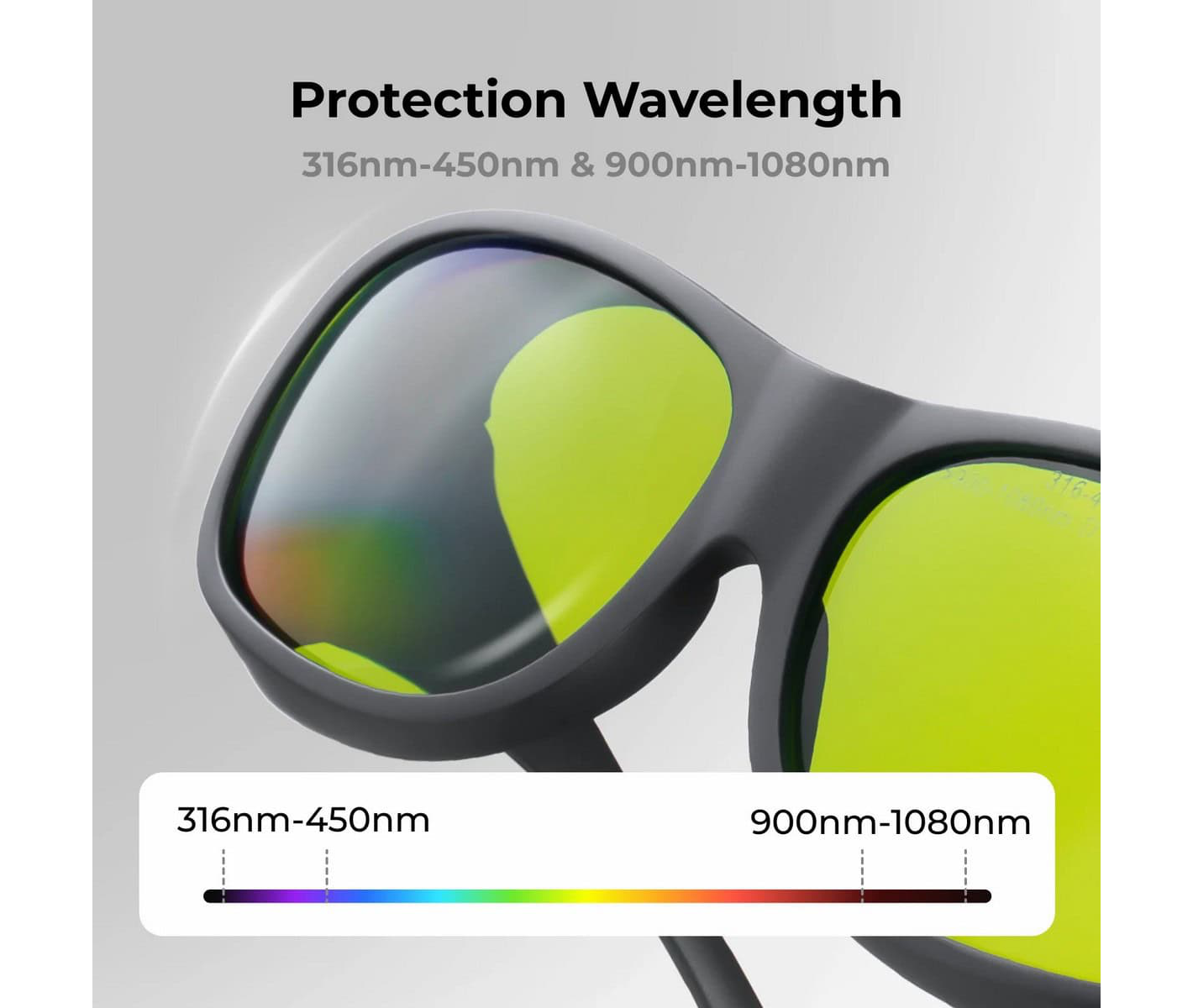 xTool Laser Safety Goggles | 316-450 nm, 900-1080 nm