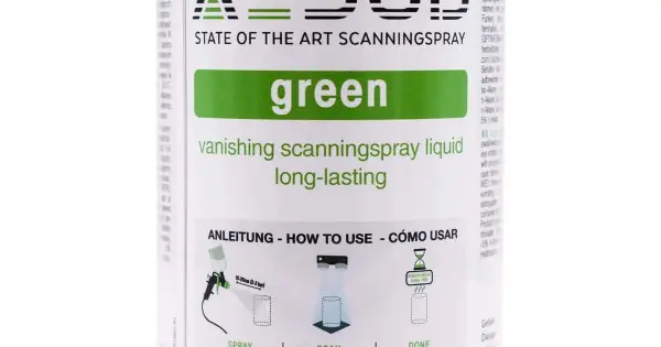 Matt coating for 3D scanning - self-disappearing spray solution