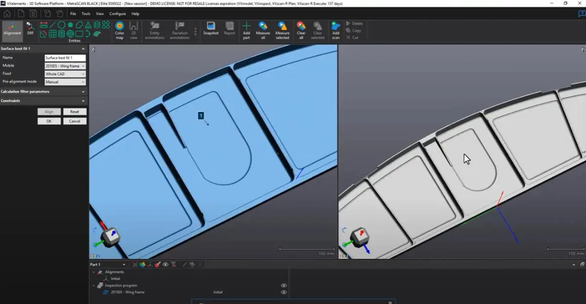 VXinspect Creaform Dimensional Inspection Software